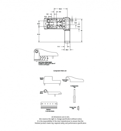 Haven 3DLP Flag Hinges | Door Hinge | Fab & Fix | Matrix Hardware