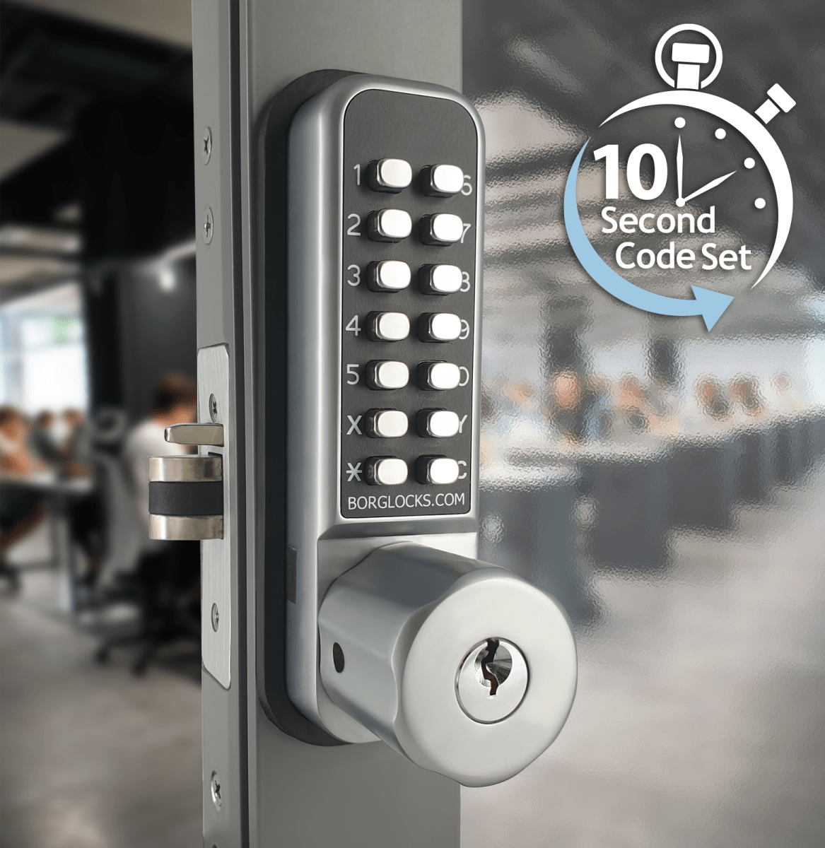 BL2702 ECP - 28mm ali latch, ECP keypad with key override & inside ...