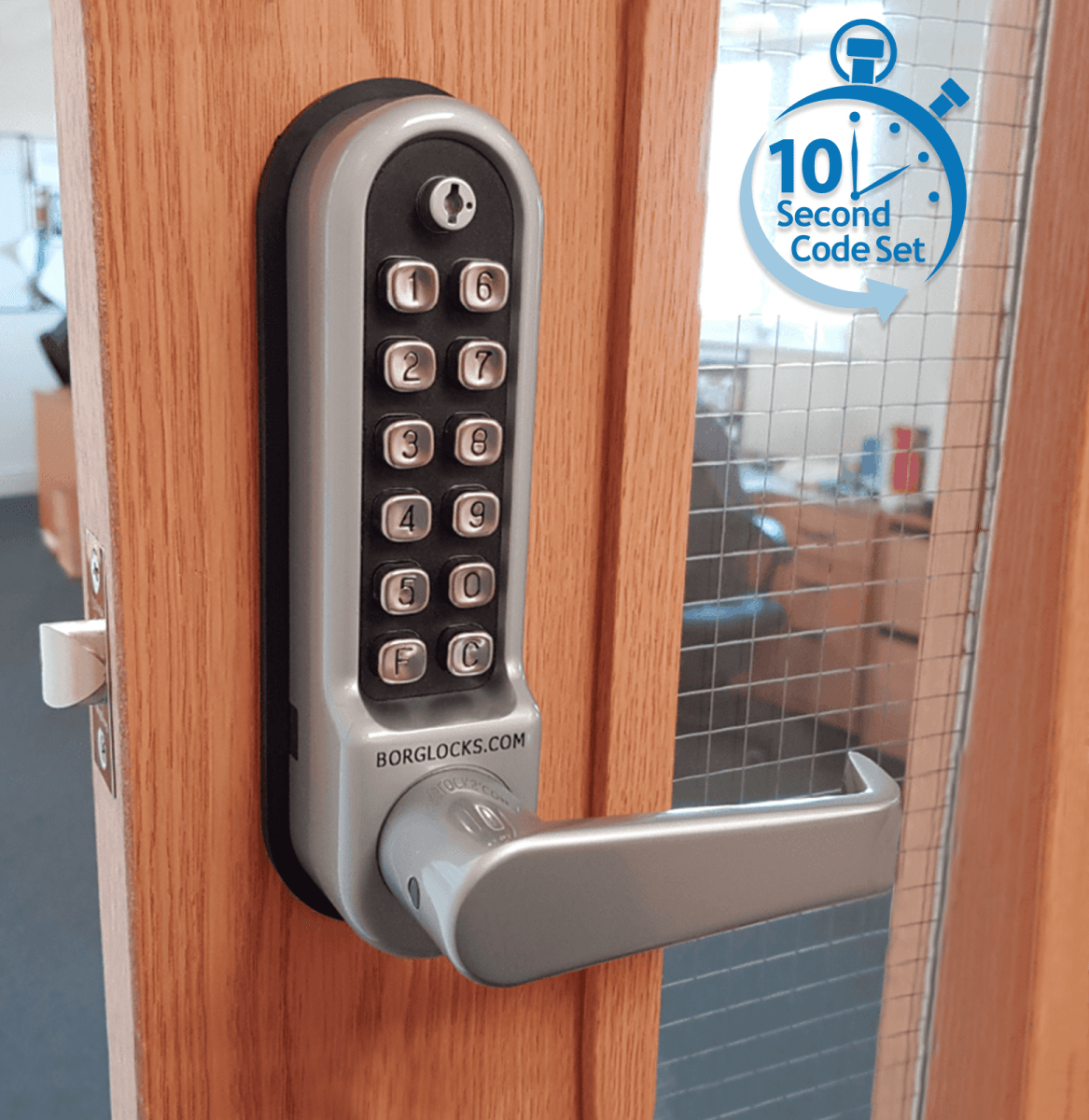 BL5451 ECP - Back to back flat bar keypads with a tubular latch & on ...