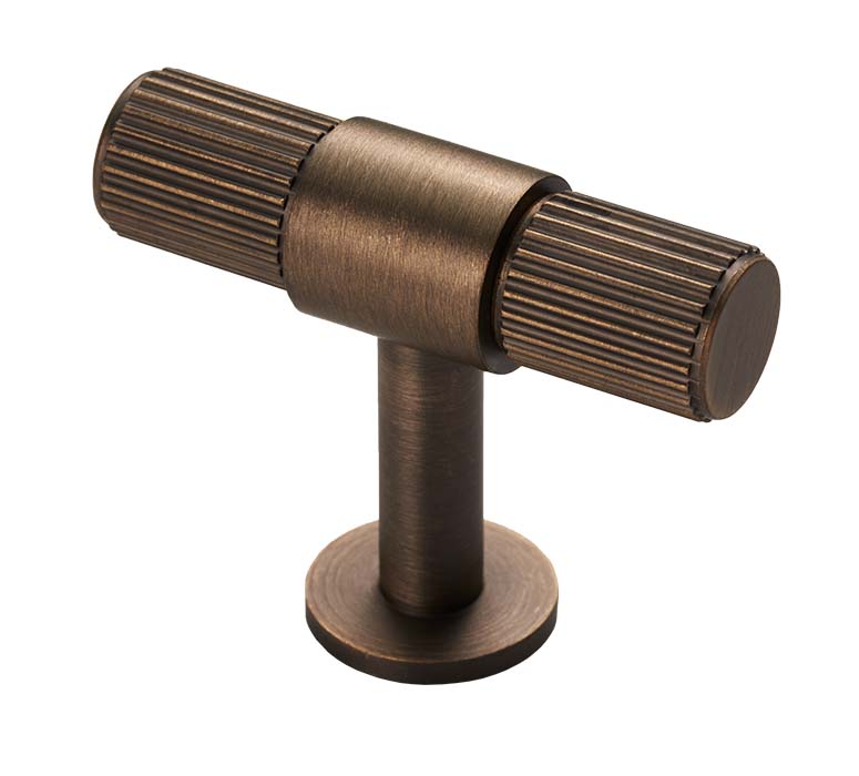 Lines T-Bar Knob | Cupboard Knob | Carlisle Brass | Matrix Hardware