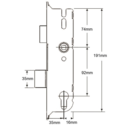 New Style Lockcase | Multipoint Gearbox | GU | Matrix Hardware