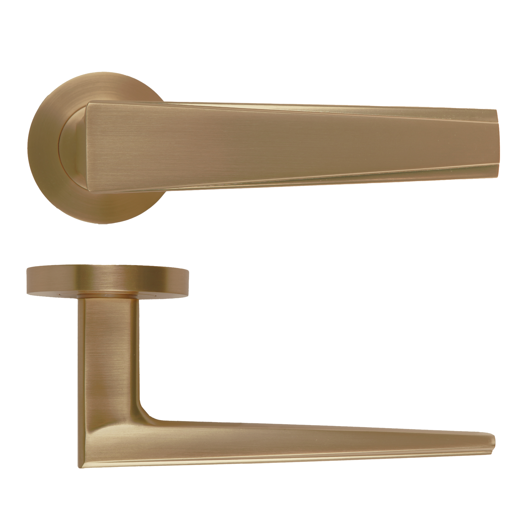 Veloce Lever On Round Rose | Lever Door Handle | Zoo | Matrix Hardware