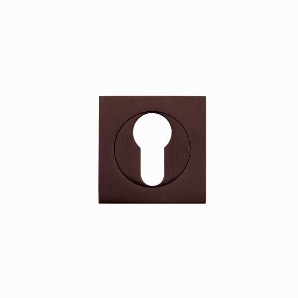 Square euro profile escutcheon