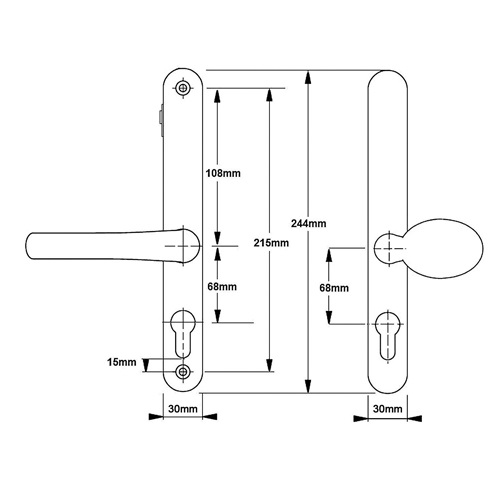 Multipoint Door Handles
